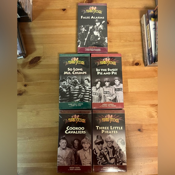 Media | Three Stooges Sealed Vhs Collection | Poshmark